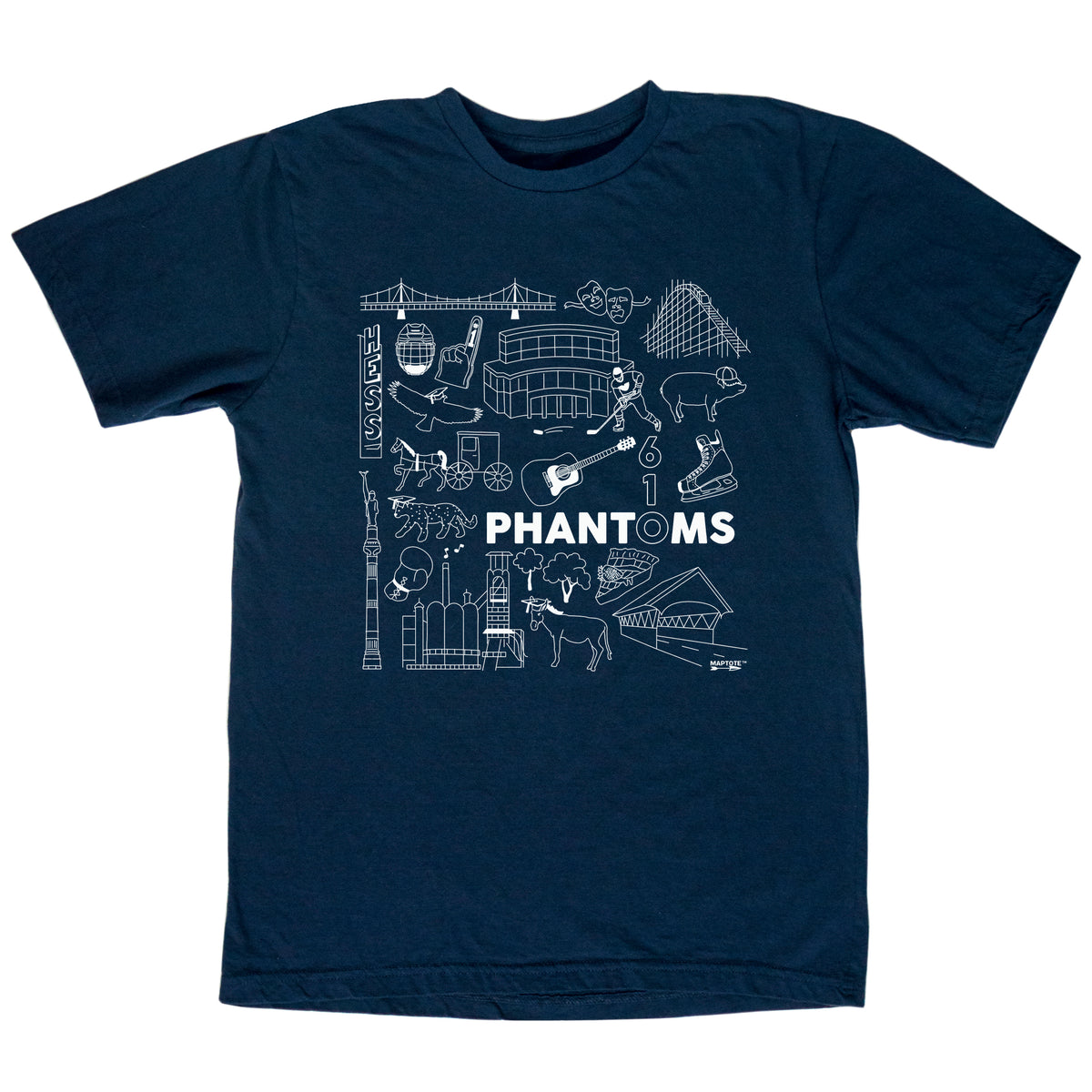 Area Code 610 Adult Tee – Lehigh Valley Phantoms Phan Shop